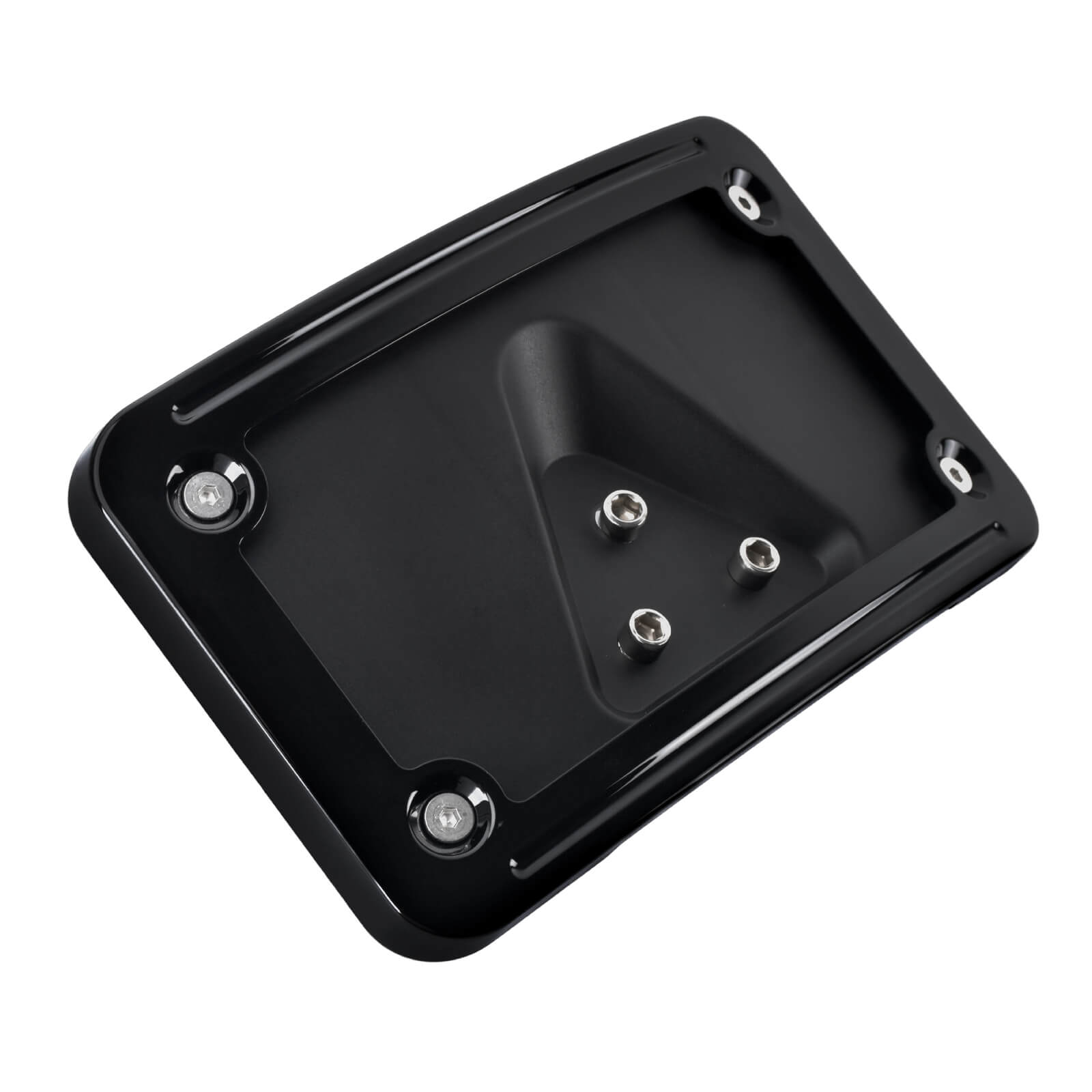 Curved Laydown License Plate Bracket 3 Hole Mount For Harley Honda丨HCm ...